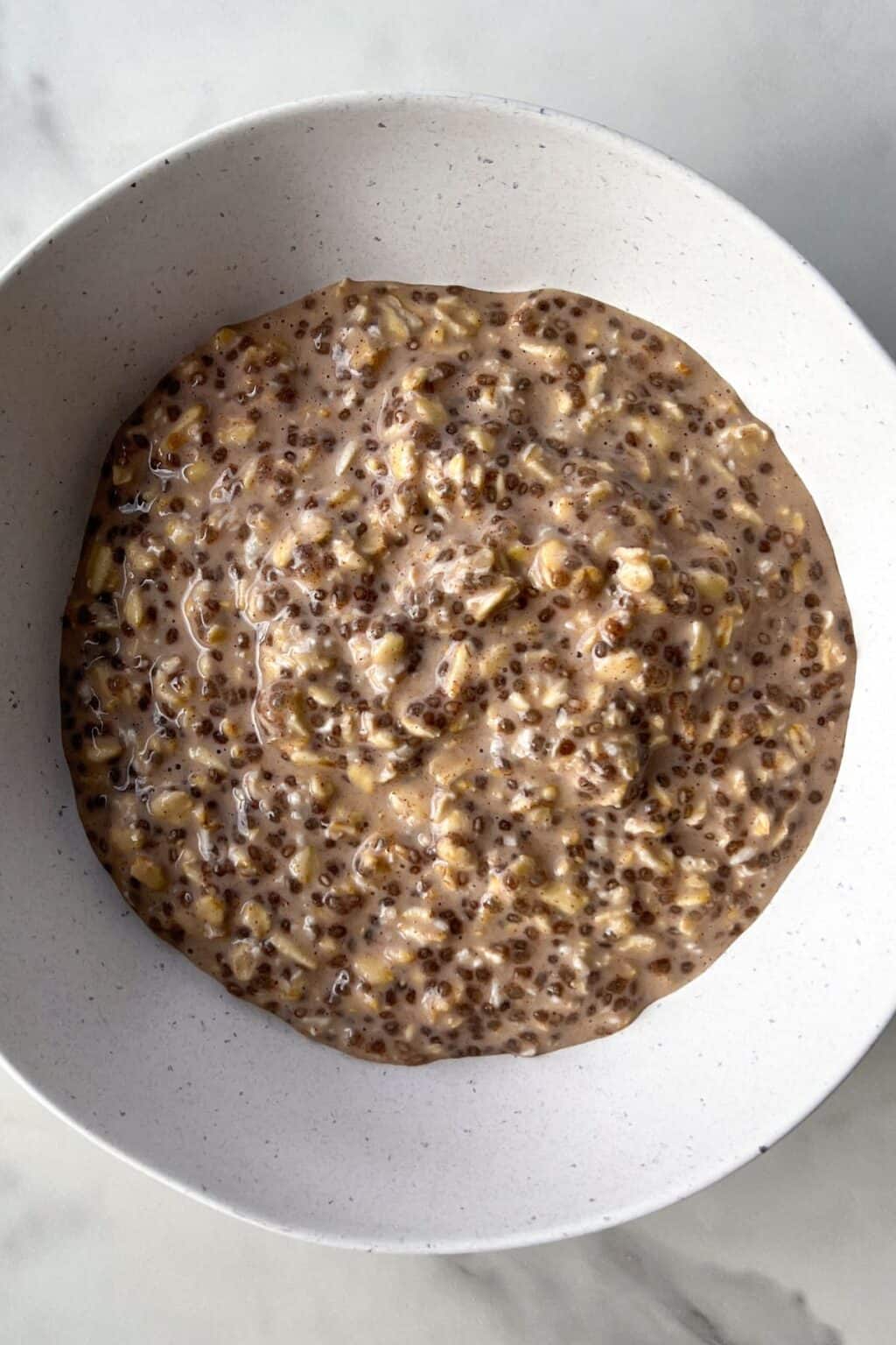 Cinnamon Overnight Oats with Protein Powder - Feasty Travels