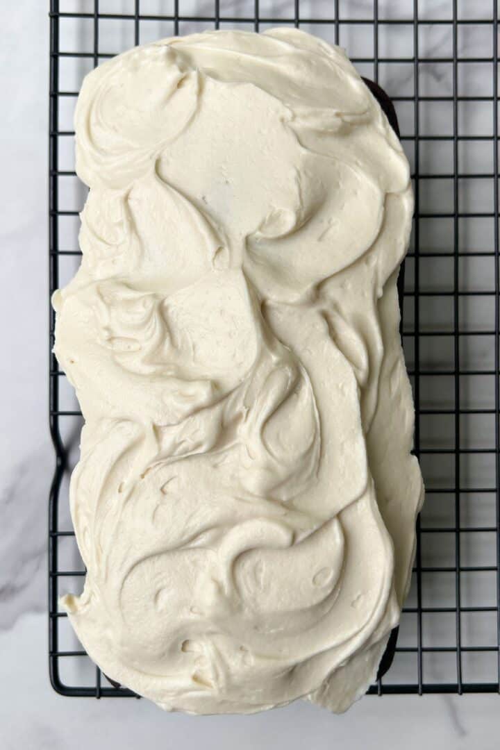 Mini Chocolate Cake with Cream Cheese Frosting - Feasty Travels