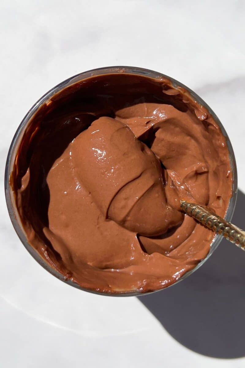Healthy Chocolate Protein Mousse Recipe - Feasty Travels