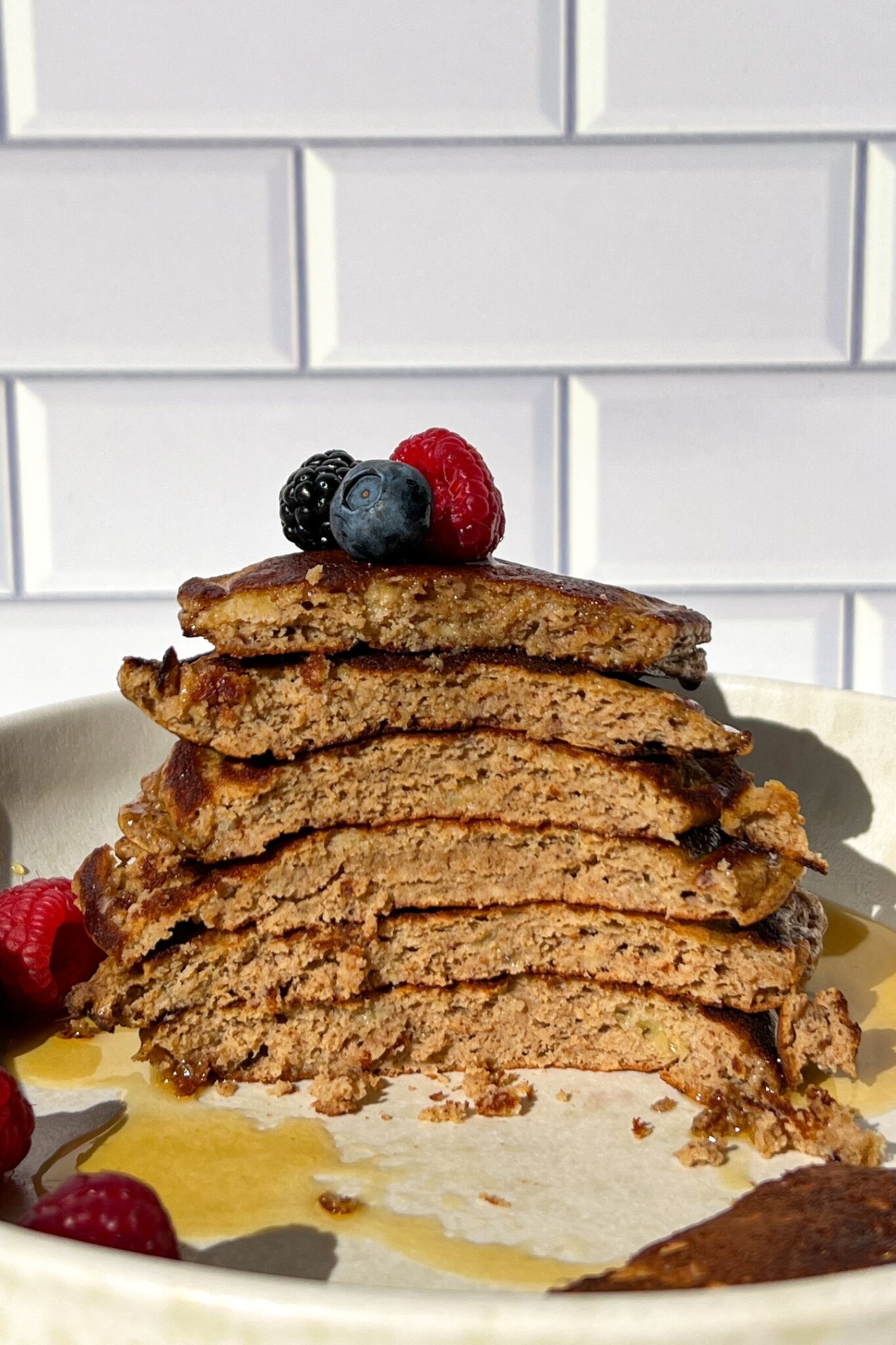 The BEST Low Calorie Pancakes Without Milk - Feasty Travels