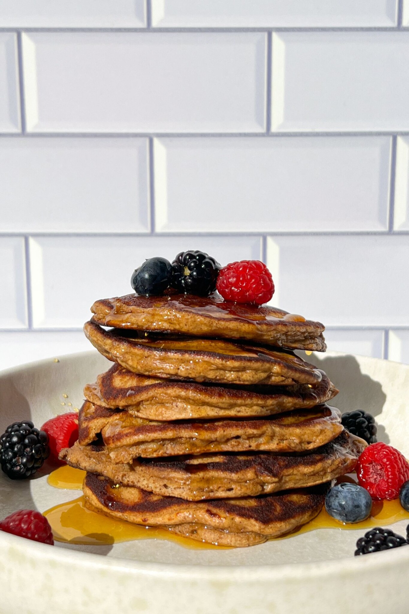 The BEST Low Calorie Pancakes Without Milk - Feasty Travels