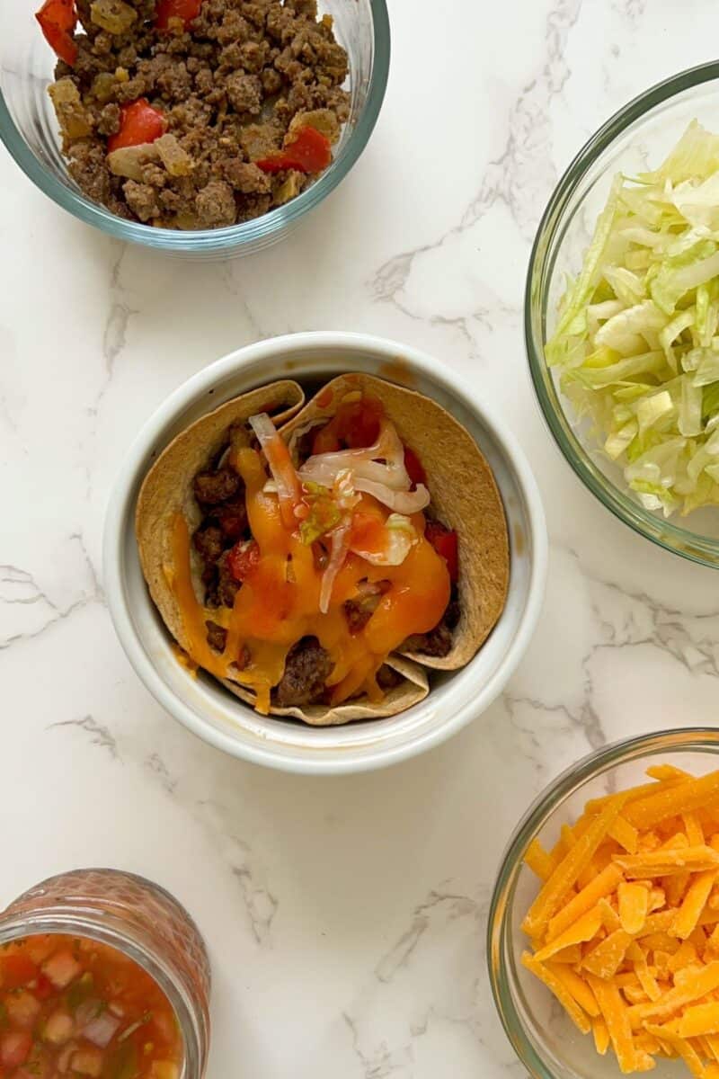 Spicy Beef Taco Cups Recipe - feasty travels