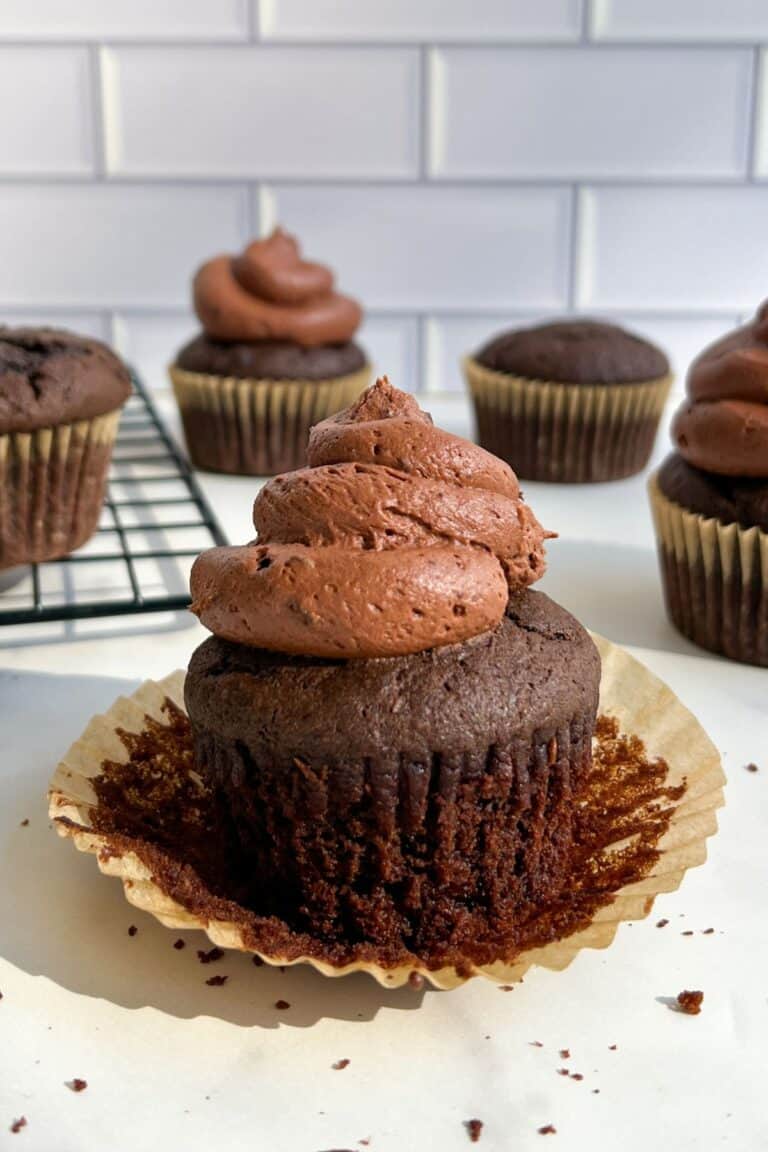 Gluten Free Chocolate Cupcakes without Butter - Feasty Travels