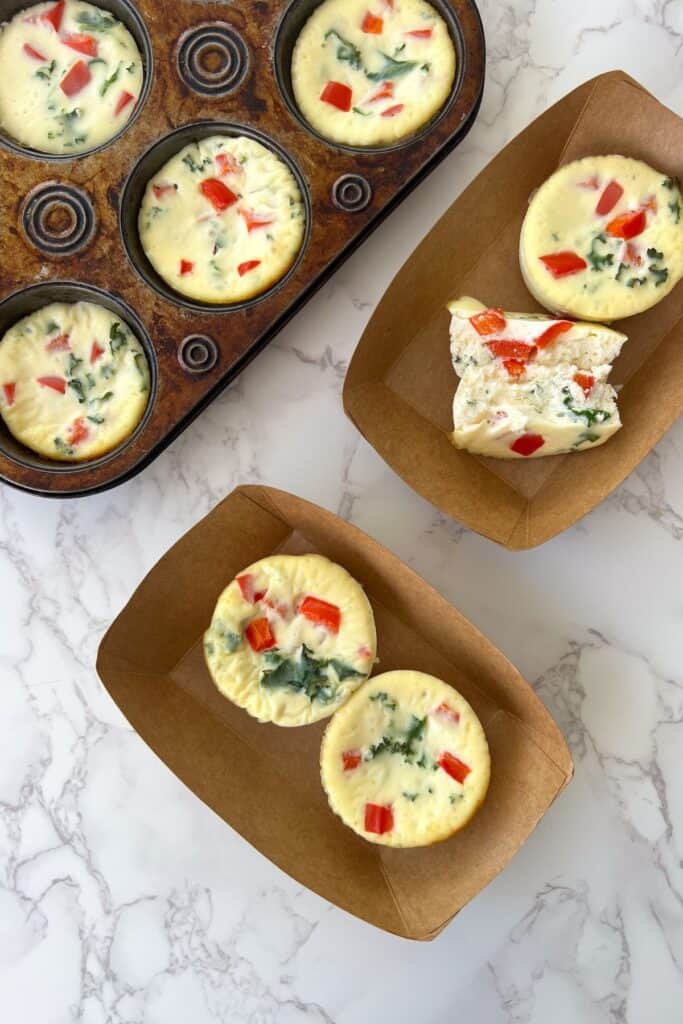 Egg White Bites Recipe in Oven - Feasty Travels
