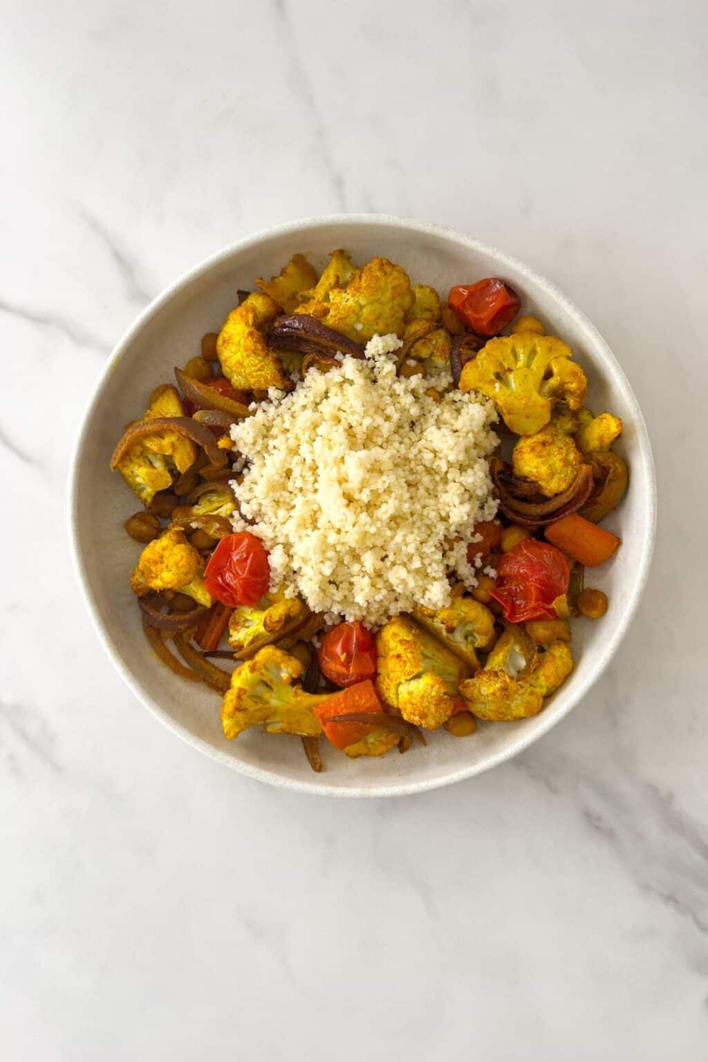 Healthy Couscous Moroccan Salad - Feasty Travels