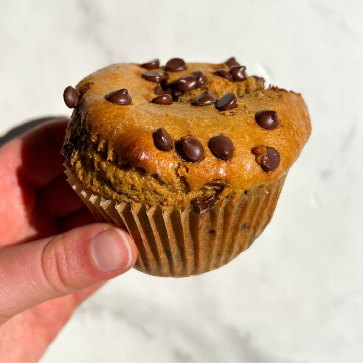 Protein Muffin Recipe (Single Serve) - Feasty Travels