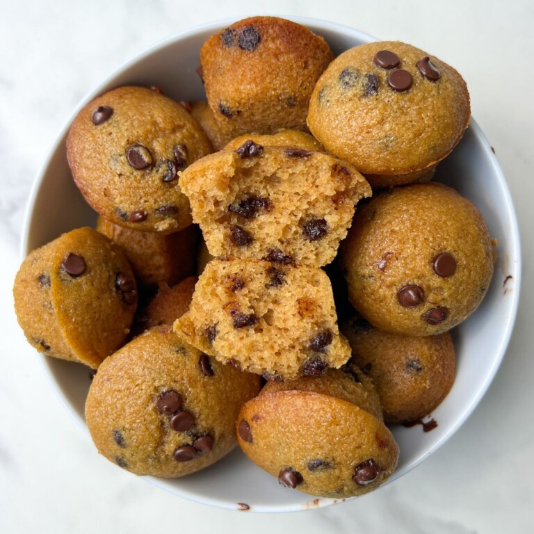 Choc Chip Mini Muffins Recipe - Feasty Travels