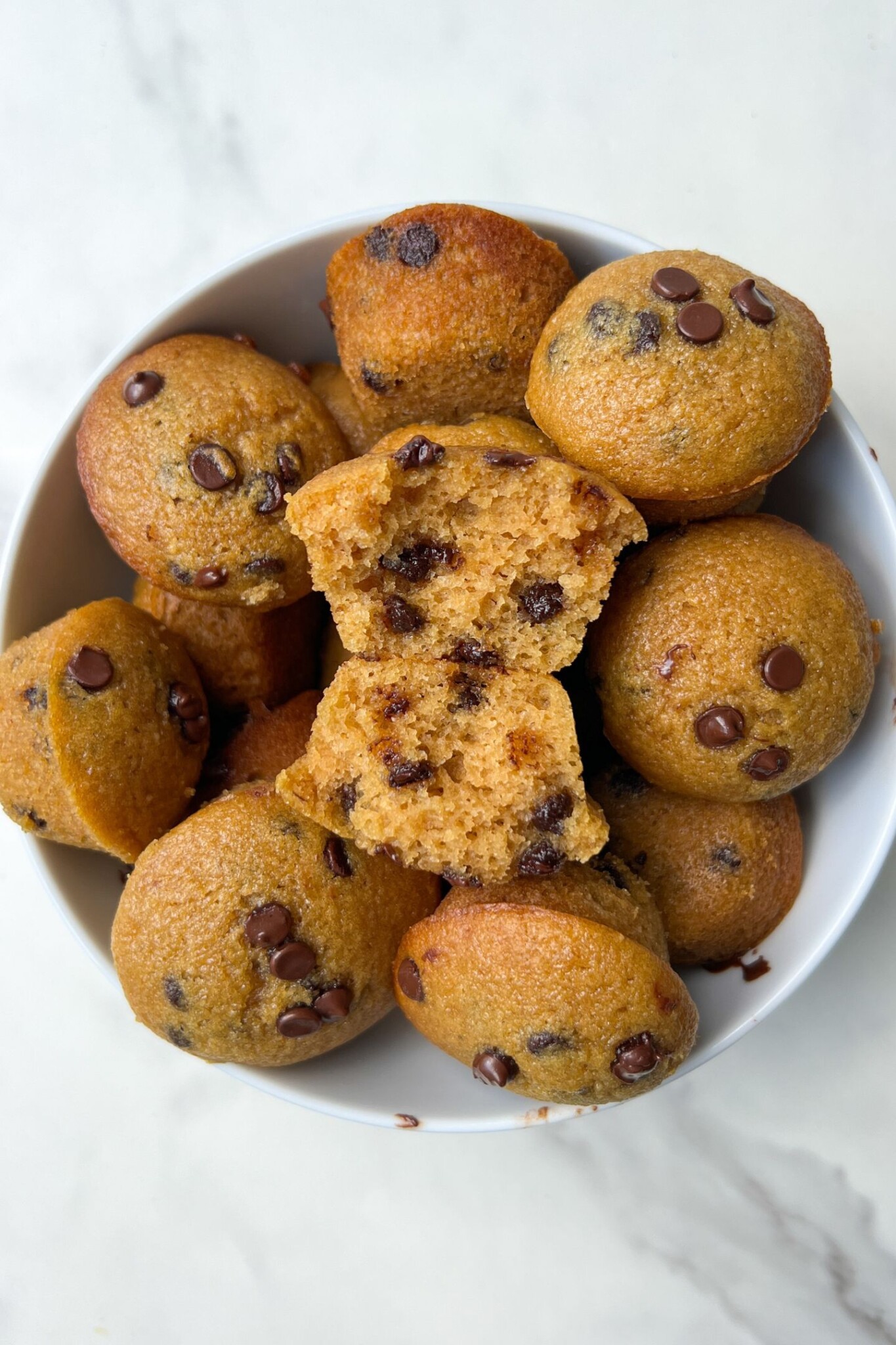 Choc Chip Mini Muffins Recipe - Feasty Travels