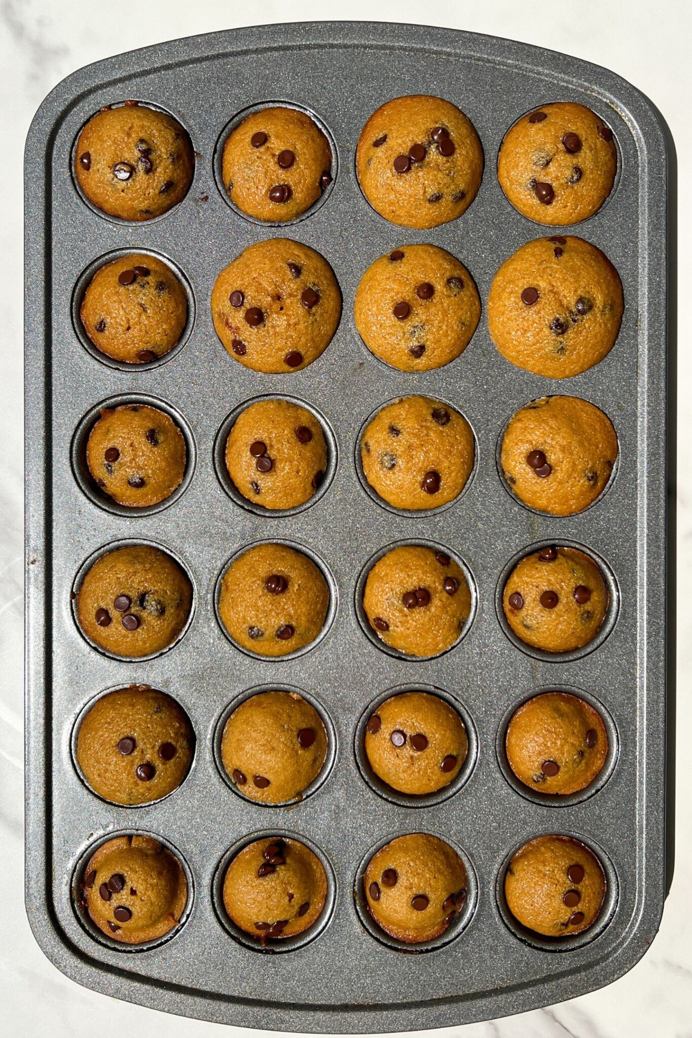 Choc Chip Mini Muffins Recipe - Feasty Travels