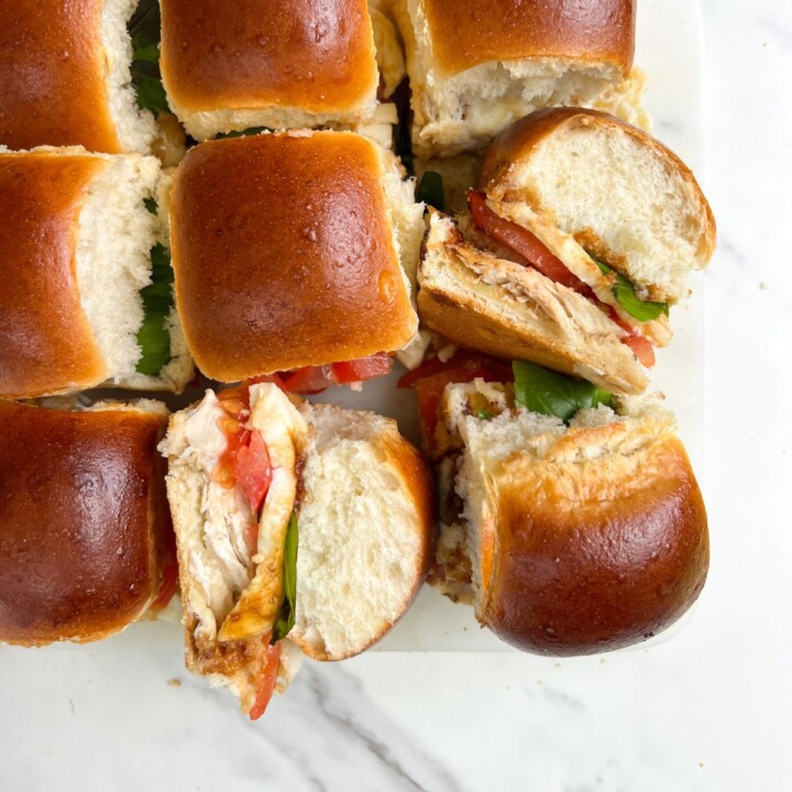 Chicken Sliders with Hawaiian Rolls - Feasty Travels
