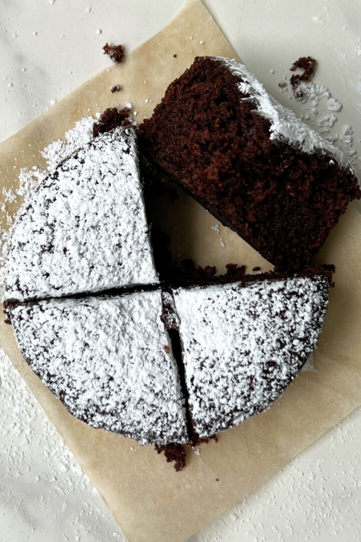 Chocolate Cake for Two Recipe - Feasty Travels