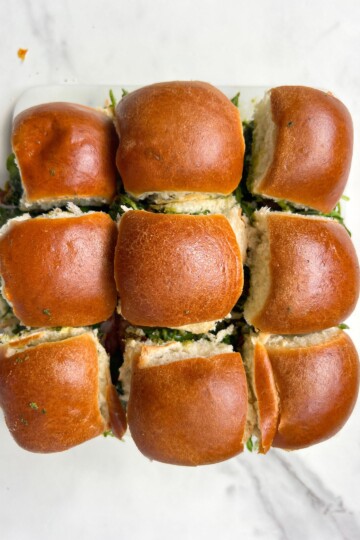 Italian Sliders Recipe with Ham and Cheese - Feasty Travels