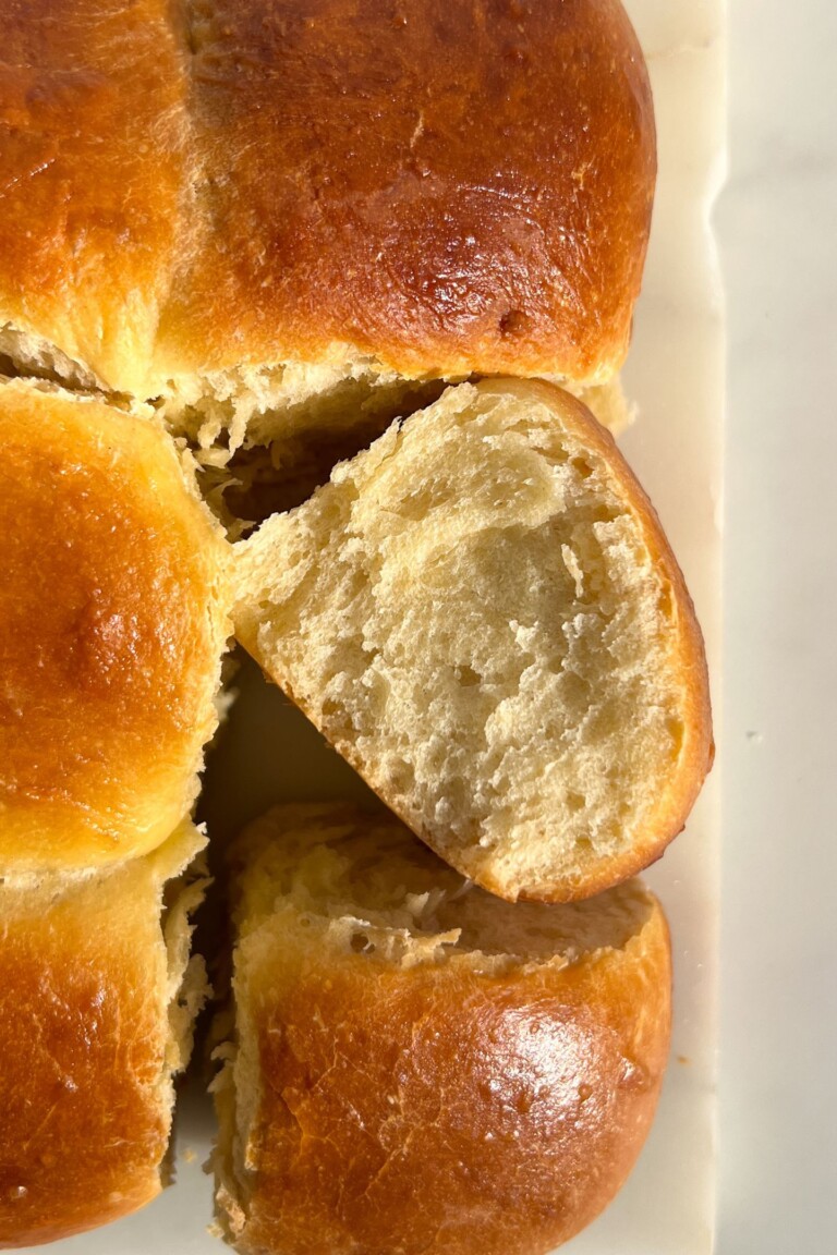 Challah Dinner Rolls Recipe - Feasty Travels