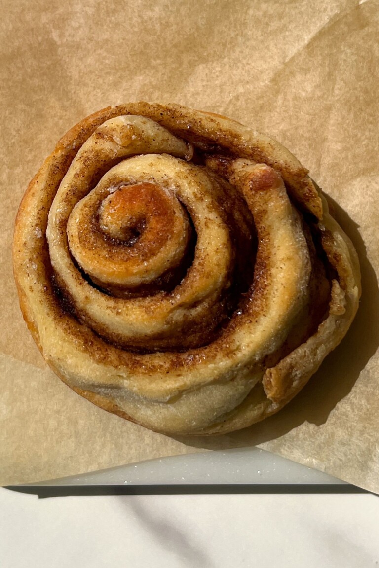 One Protein Cinnamon Roll Recipe - Feasty Travels
