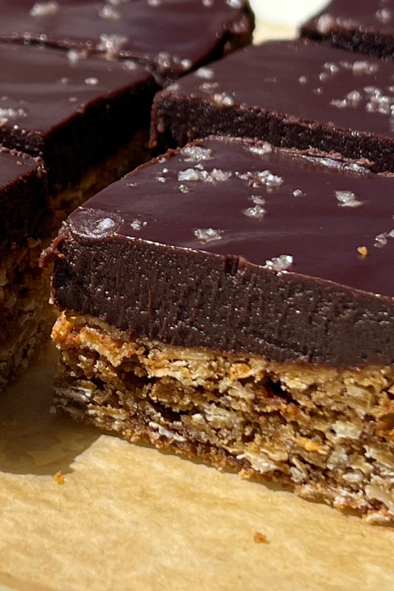 Soft-Baked Oat Fudge Bars Recipe - Feasty Travels