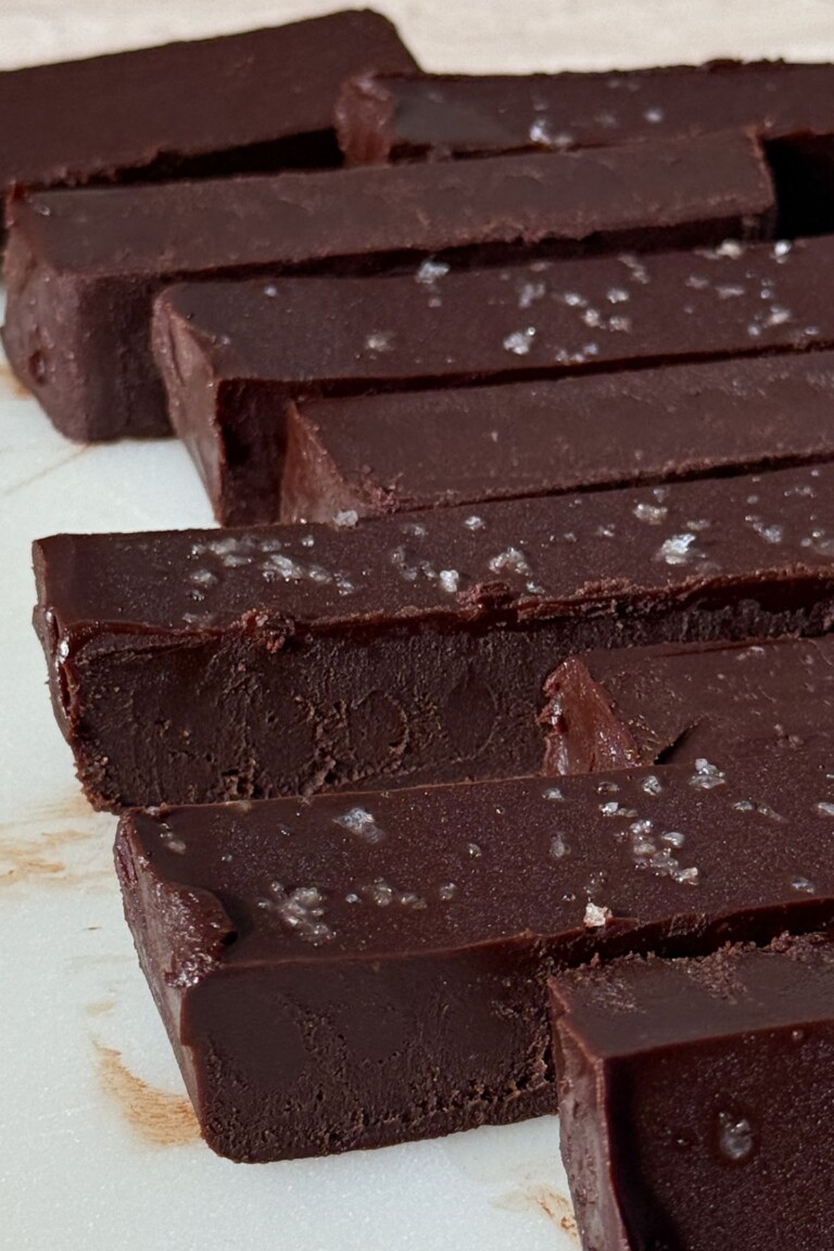 Dark Chocolate Fudge Recipe without Condensed Milk - Feasty Travels