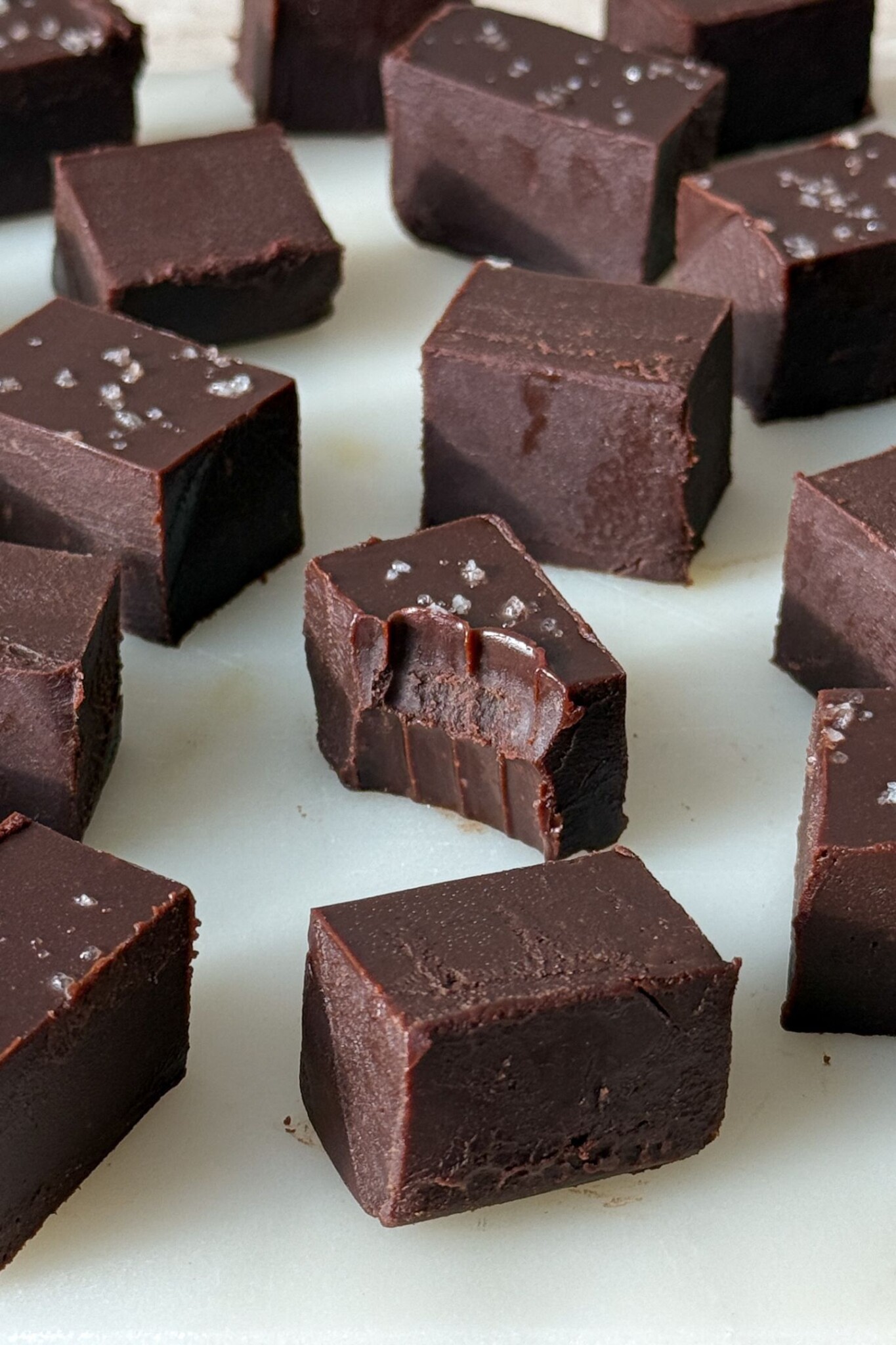Dark Chocolate Fudge Recipe without Condensed Milk - Feasty Travels